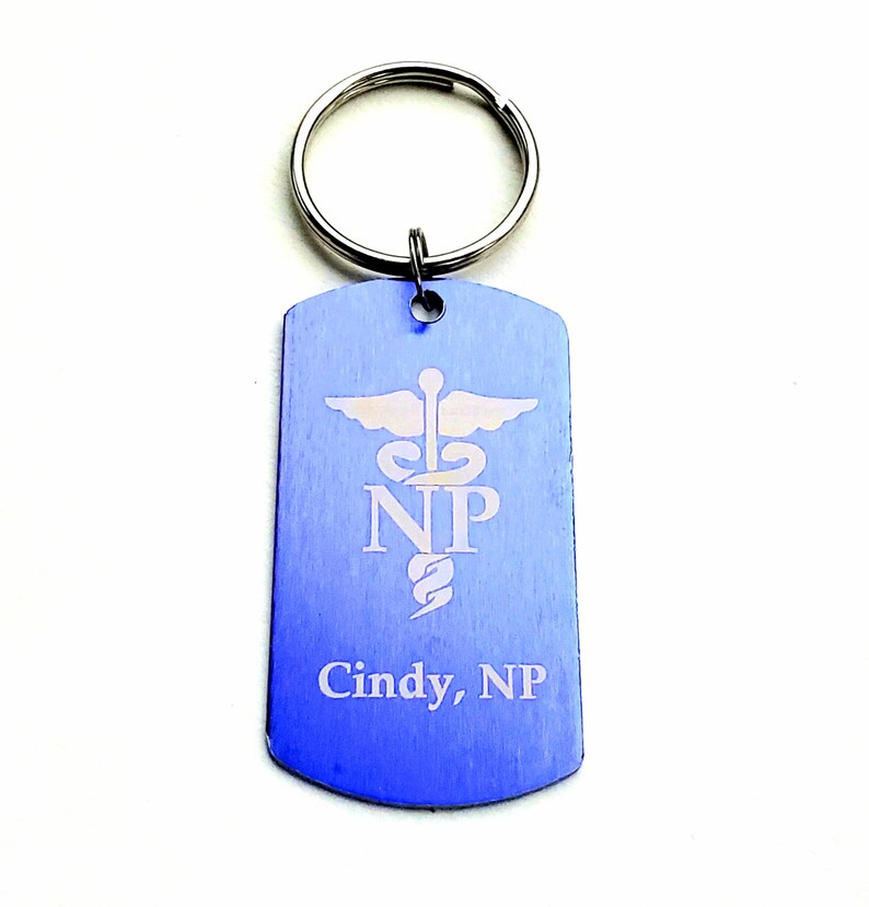 Nurse Practitioner Keychain NP Keychain Keychain for NP - Etsy