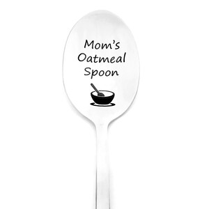 Custom Oatmeal Spoon - Engraved Oatmeal Spoon - Engraved Spoon - Custom ...