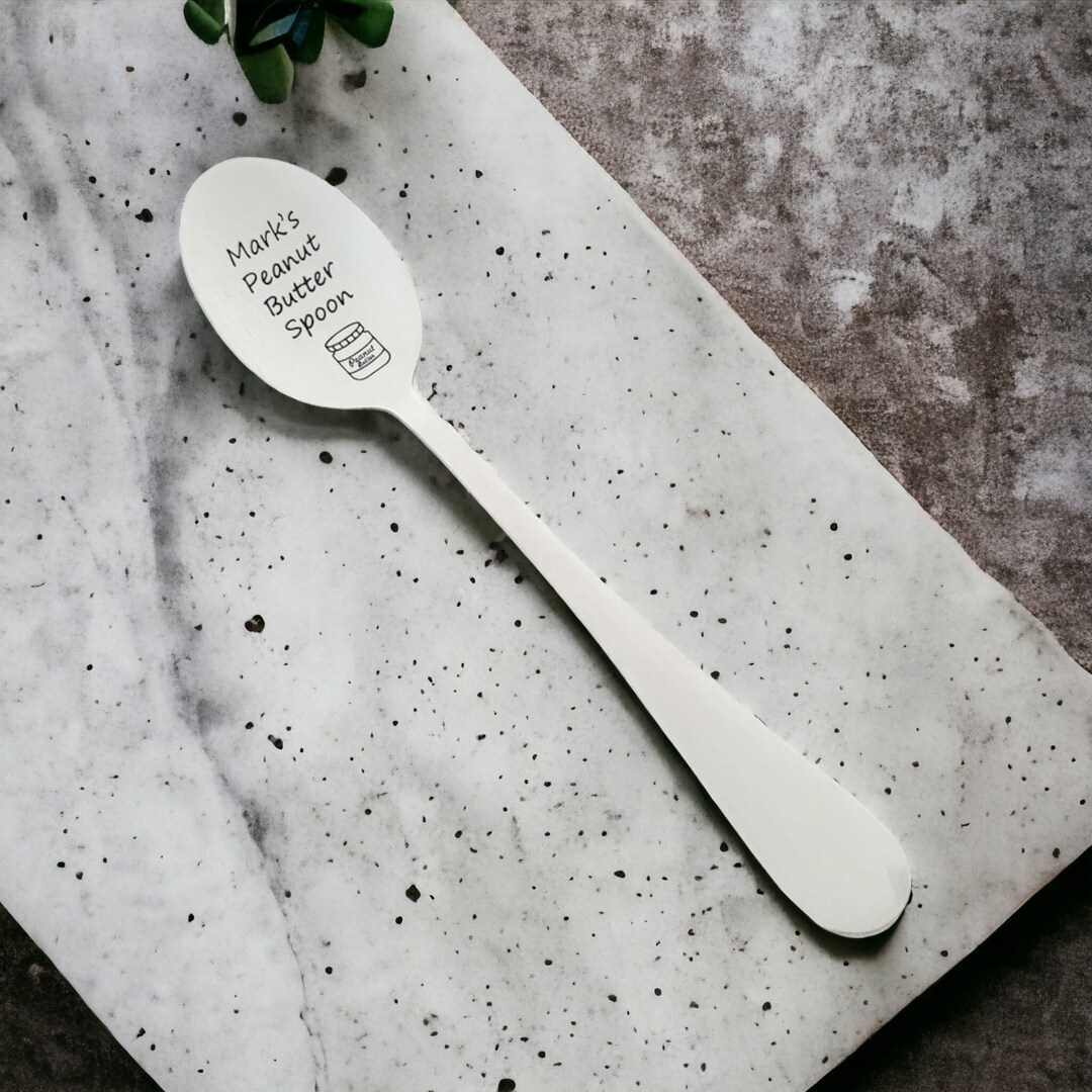 Personalized Peanut Butter Spoon - Engraved Peanut Butter Spoons for ...