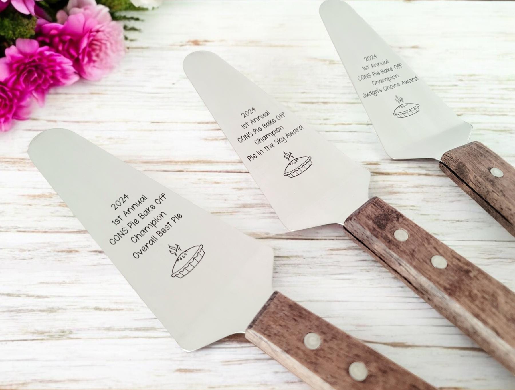 Set of Pie Contest Winner Spatulas - Pie Spatula Trio for Contest ...