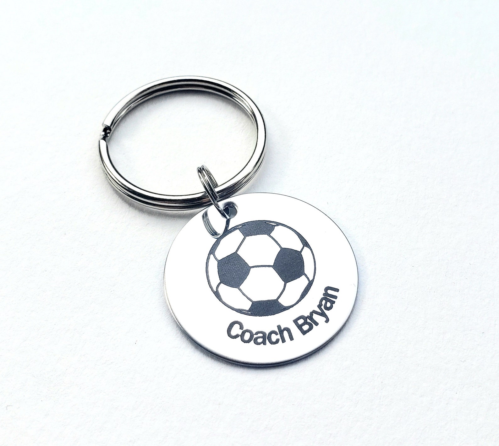 Custom Soccer Coach Keychain Soccer Keychain Personalized | Etsy