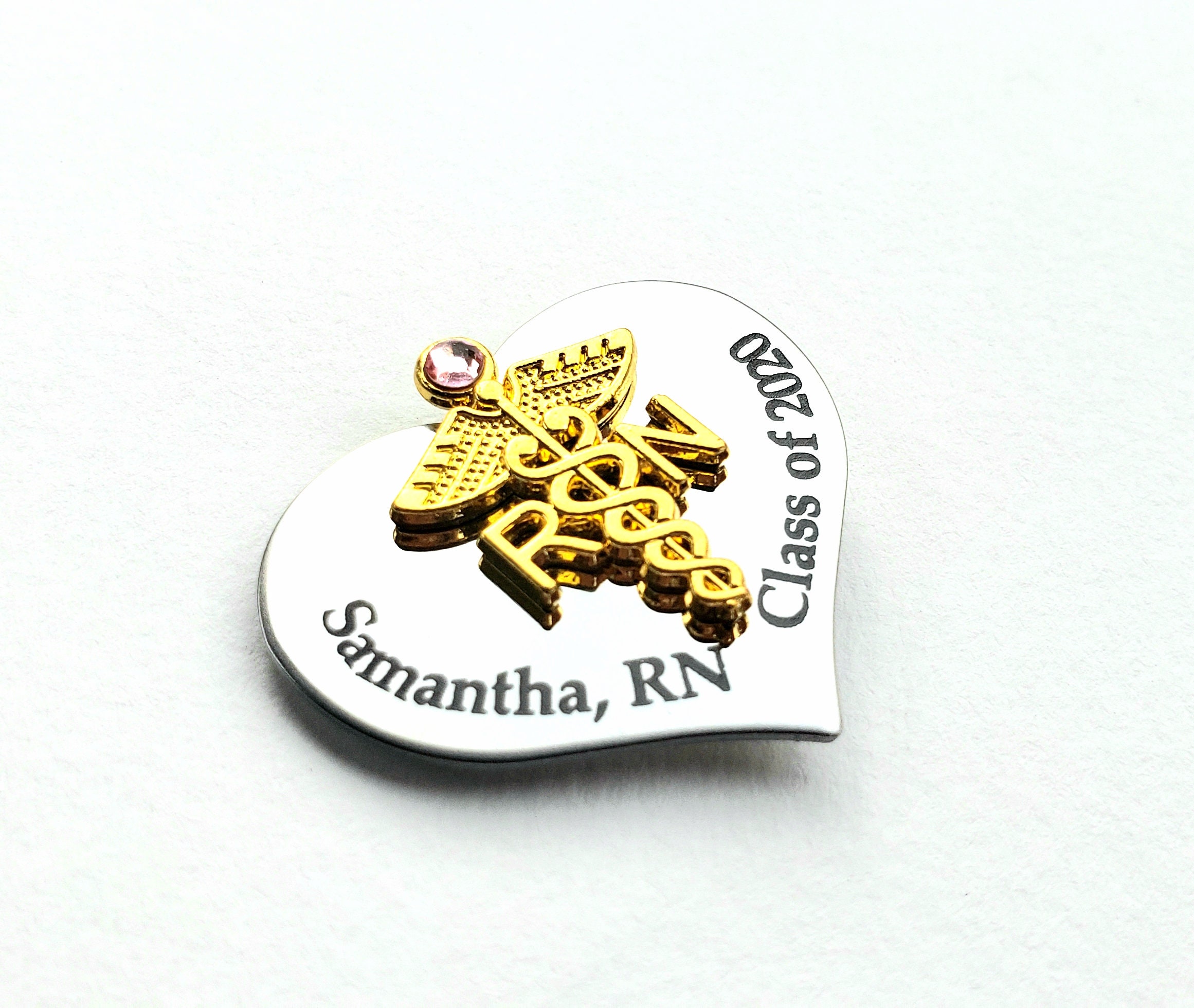 RN Heart Pin Nurse Graduation Pin RN Pin for Graduation | Etsy