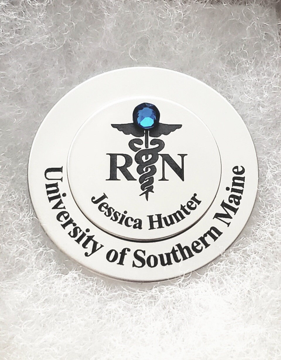 Engraved RN Pin Nurse Pin Nurse Pinning Ceremony Pinning | Etsy