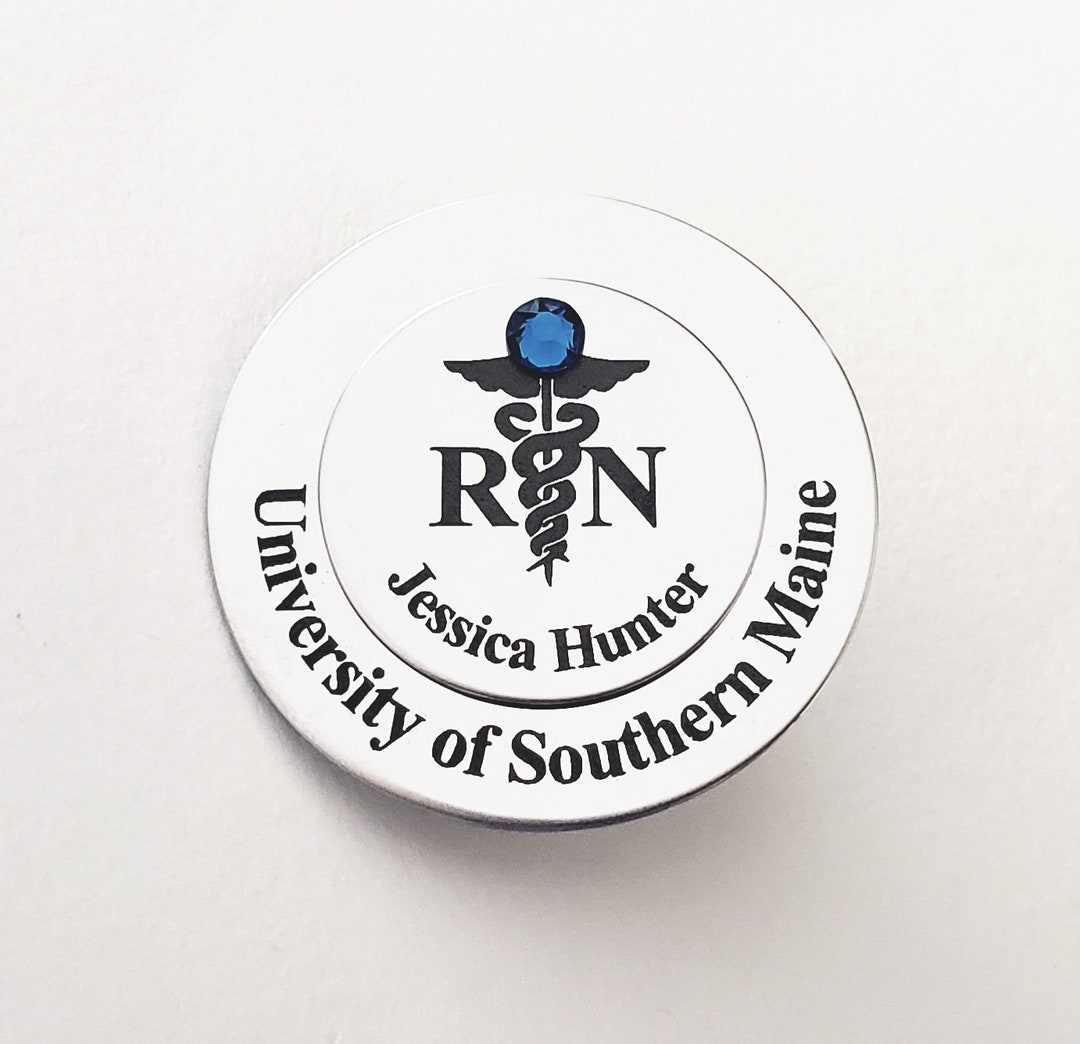 Engraved RN Pin - Nurse Pin - Nurse Pinning Ceremony - Pinning Ceremony ...