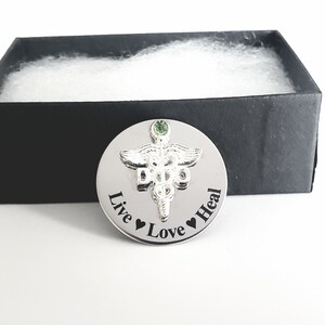 Custom DO Pin - Doctor Pin - DO Pin - Live Love Heal Pin for Doctor of ...