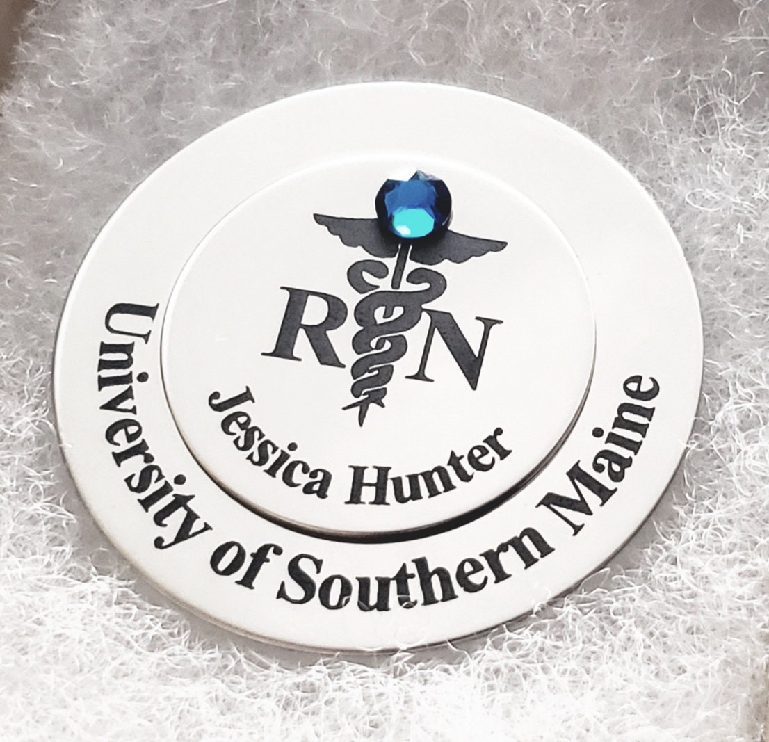Engraved RN Pin Nurse Pin Nurse Pinning Ceremony Pinning | Etsy
