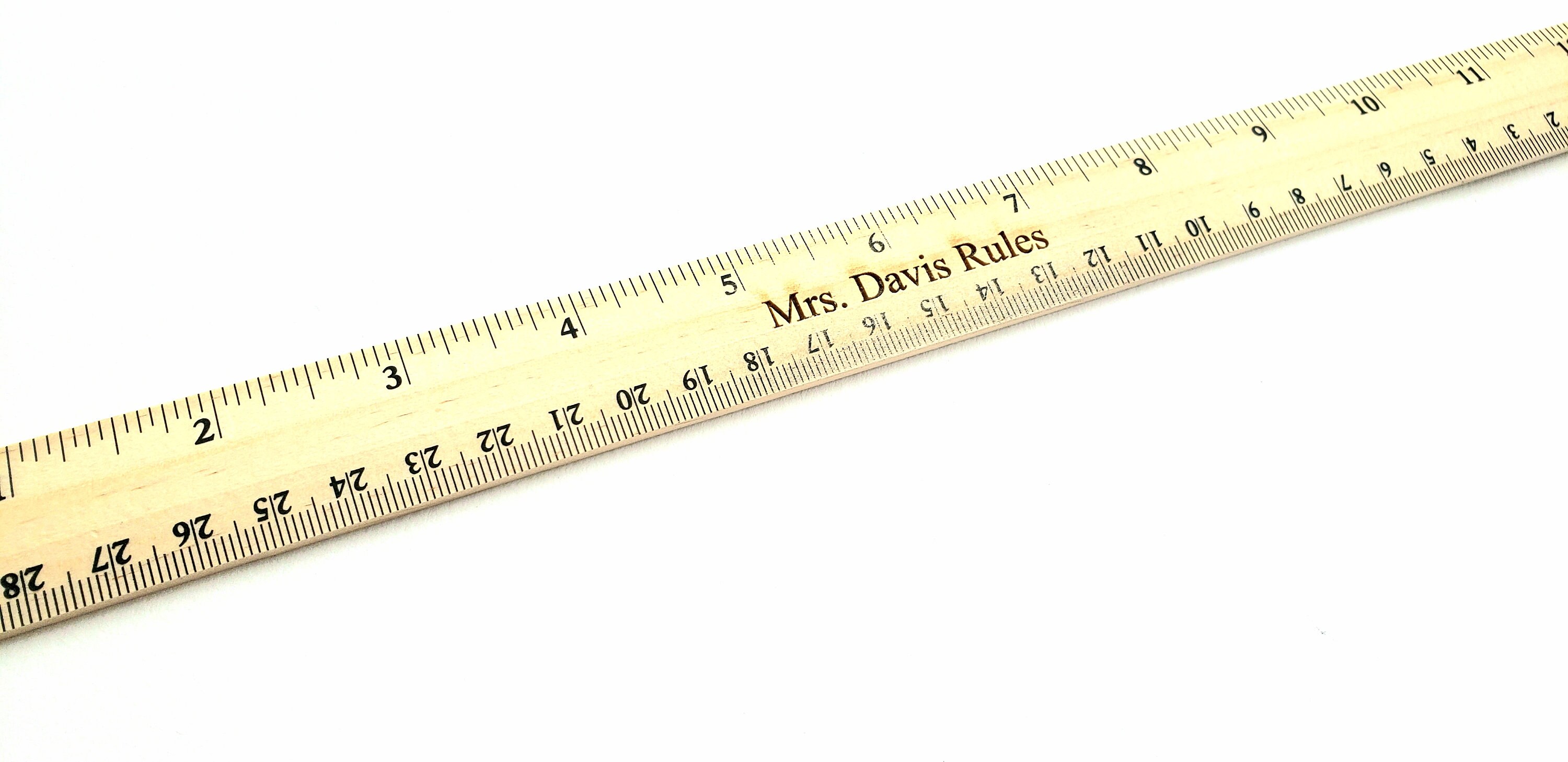Custom Wood Ruler Custom Teacher Gift Custom Ruler Ruler - Etsy