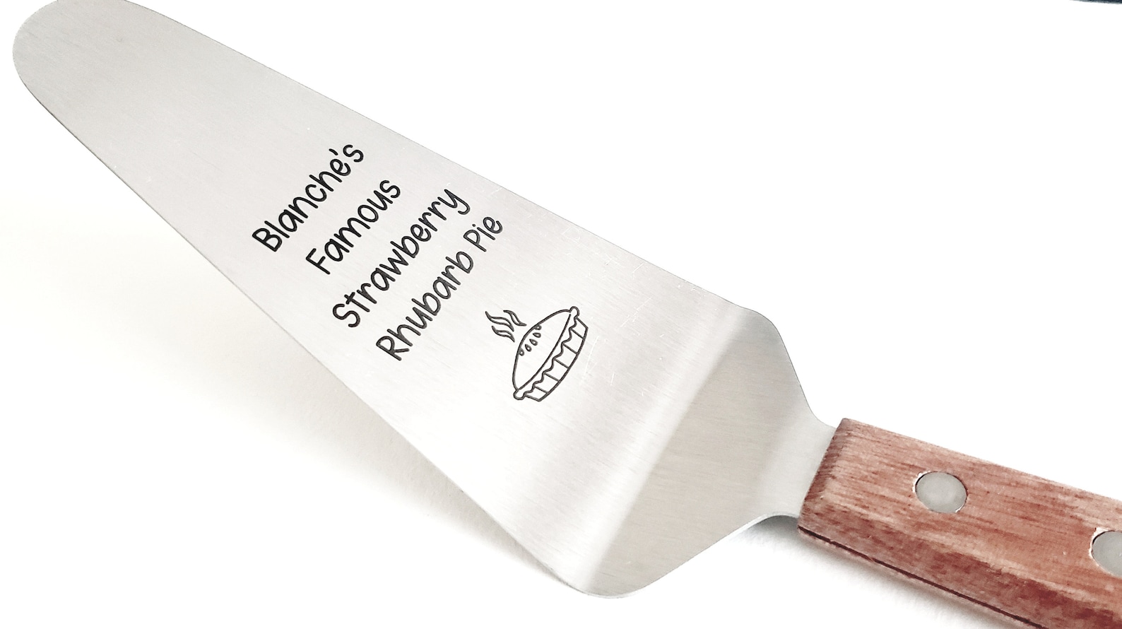 Custom Engraved Pie Spatula - Custom Pie Server for Contest ...