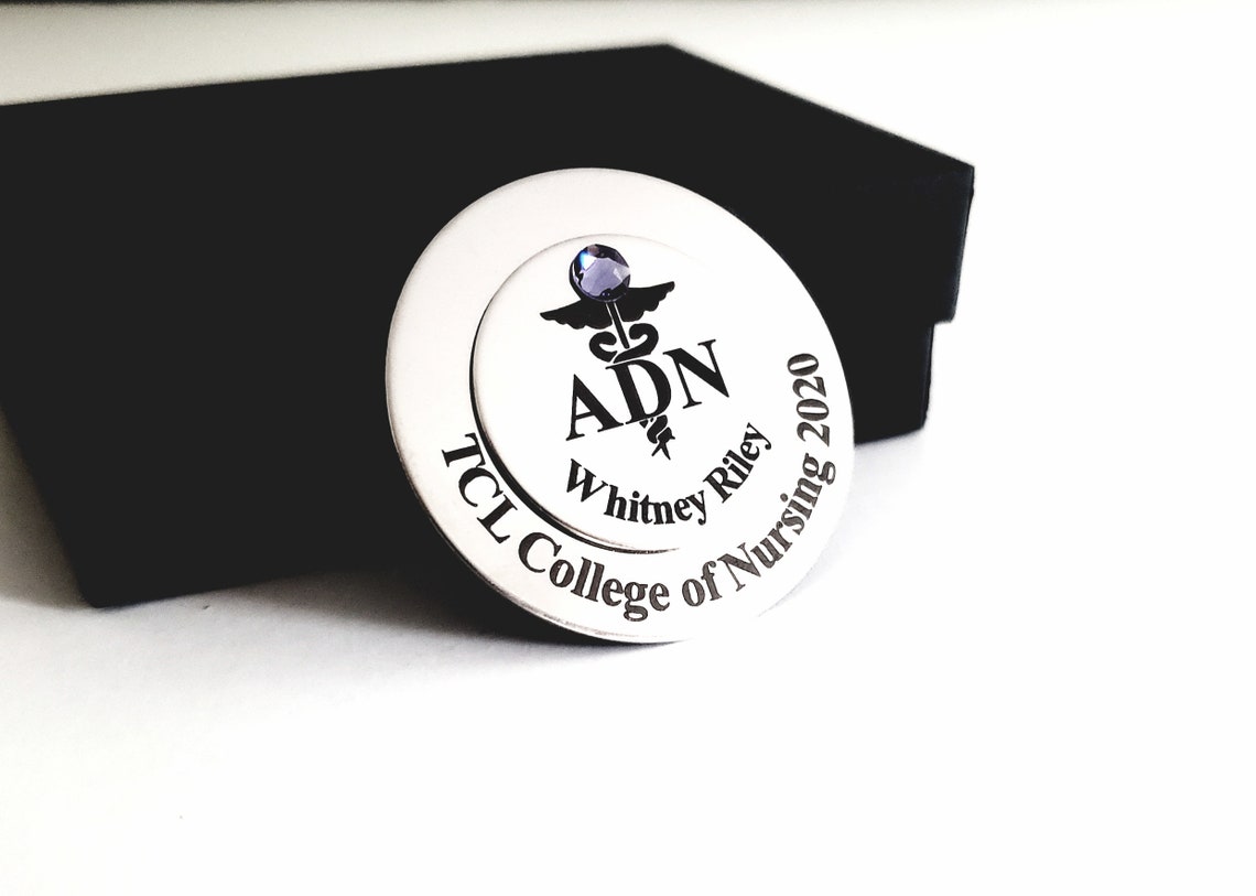 Engraved ADN Pin ADN Nurse Pin Nurse Pinning Ceremony | Etsy