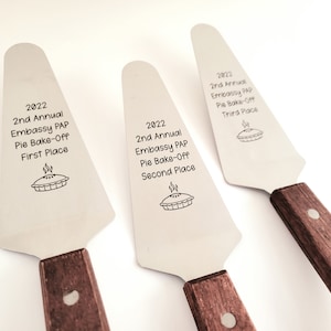 Set of Pie Contest Winner Spatulas Pie Spatula Trio for Contest Custom ...