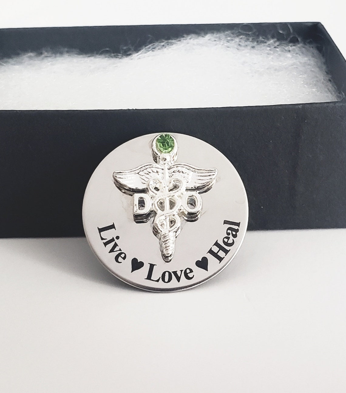 Custom DO Pin - Doctor Pin - DO Pin - Live Love Heal Pin for Doctor of ...
