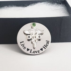 Custom DO Pin - Doctor Pin - DO Pin - Live Love Heal Pin for Doctor of ...