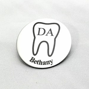 Custom Dental Pin - White Coat Pinning - DA Pin - DDS Pin - DH Pin ...
