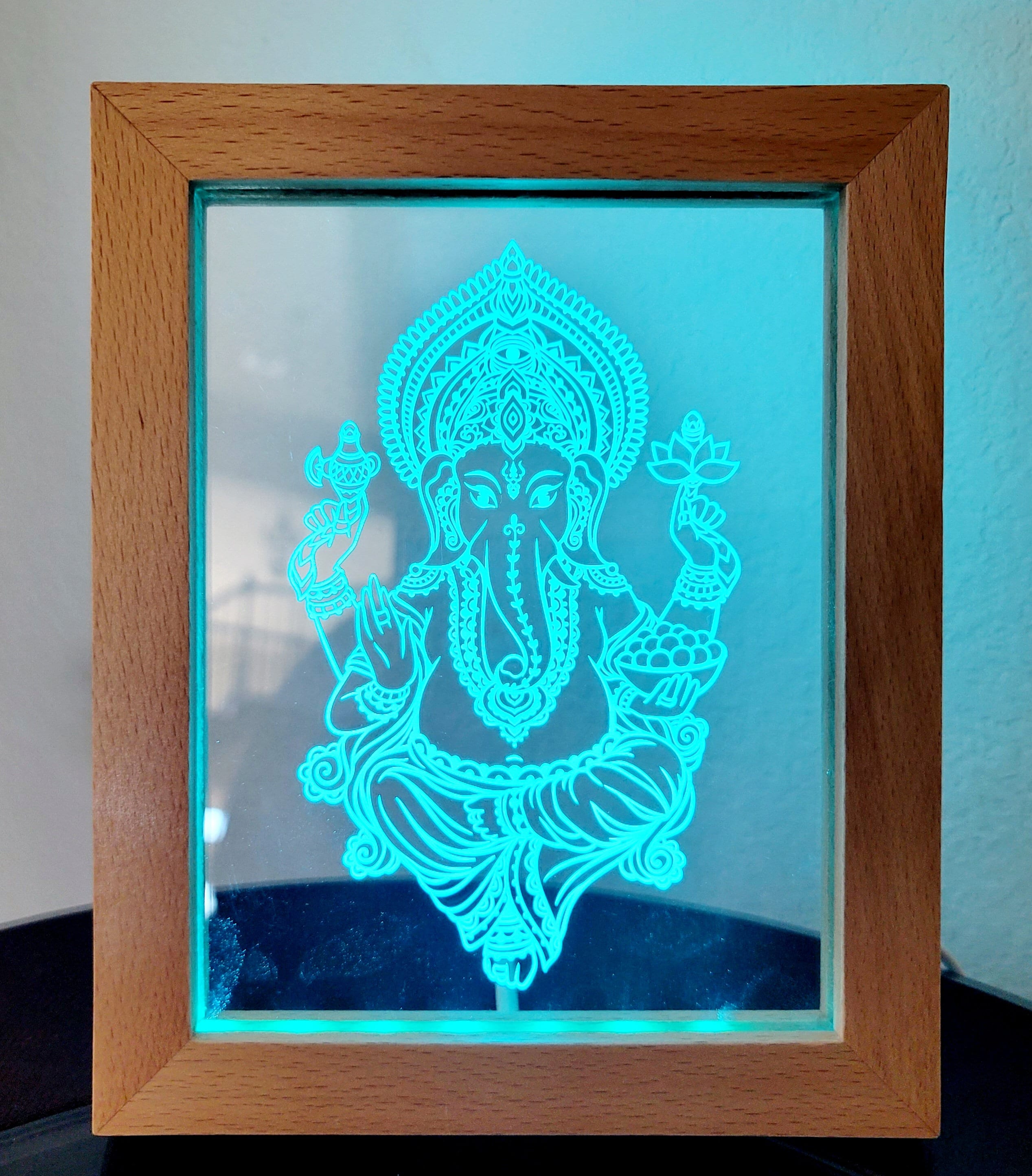 Ganesh Ganesha LED Frame Hindu House Warming Gift Ganesh | Etsy