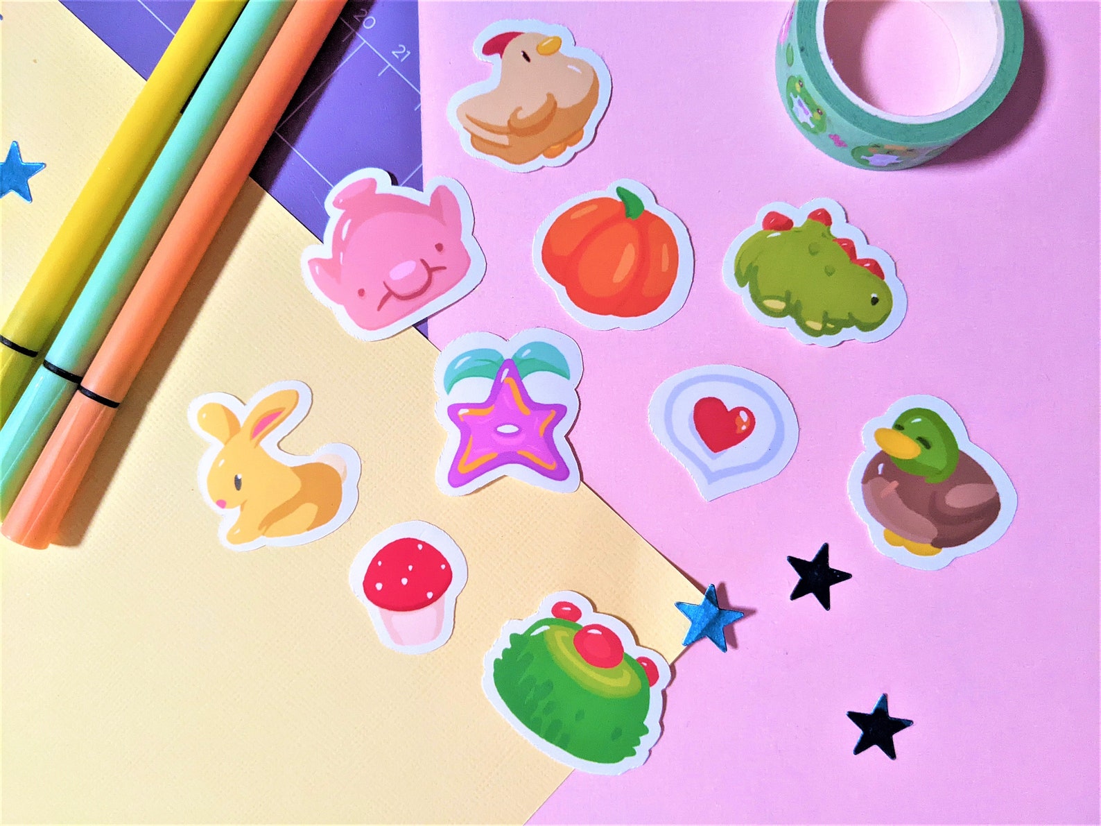 Stardew Valley Vinyl Sticker Bundle Waterproof Stickers - Etsy