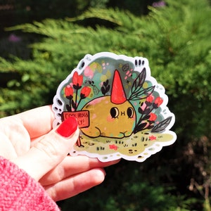 Cool Frog Vinyl Sticker, Waterproof Sticker, Realistic Frog Sticker ...