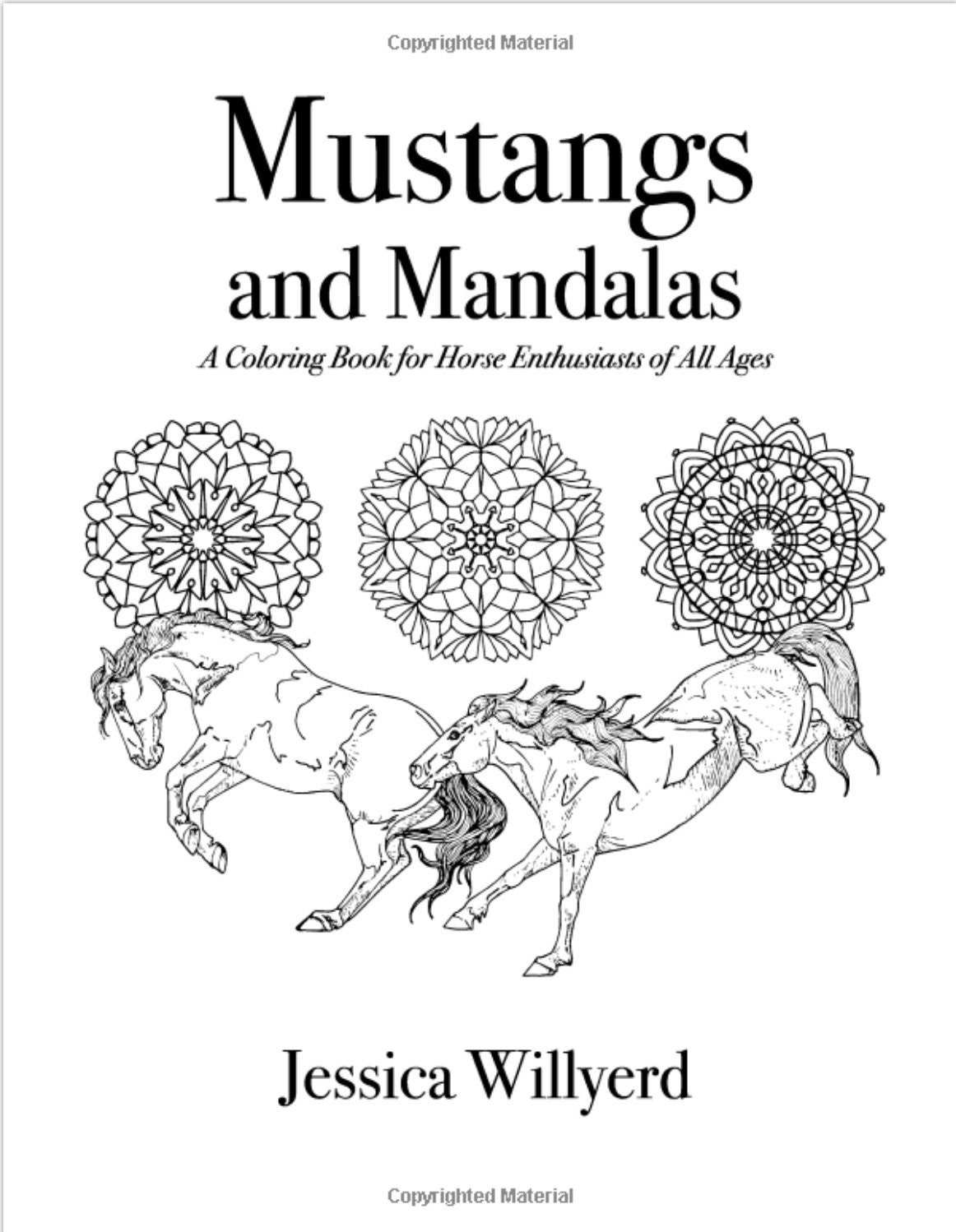 Coloring Book Digital Download - Mustangs and Mandalas - Printable - Etsy