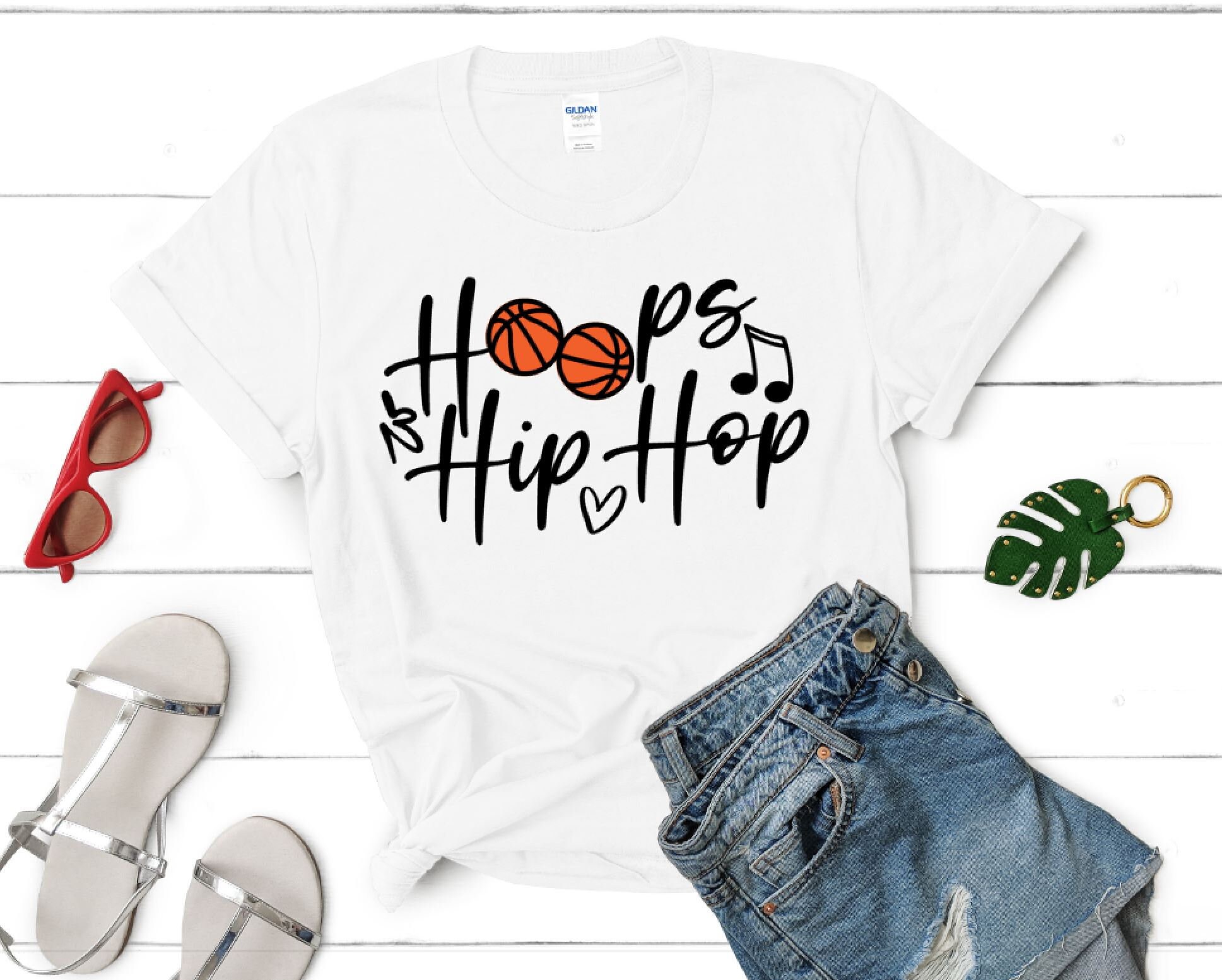 Basketball "hoops & Hip Hop" Cut File and SVG - Etsy