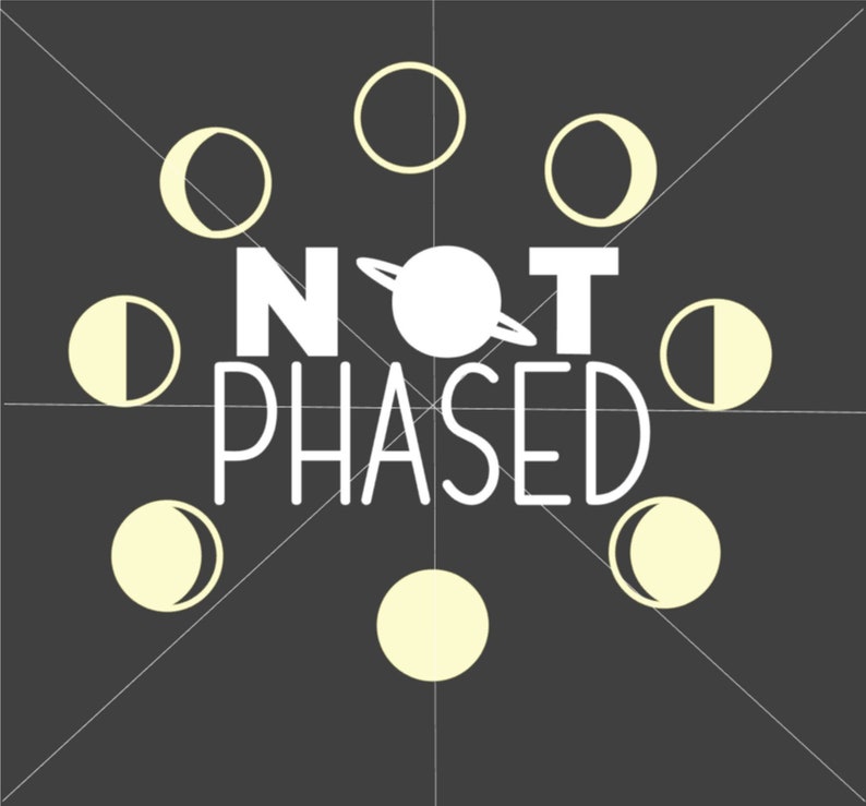 Moon Not Phased SVG Cut File - Etsy
