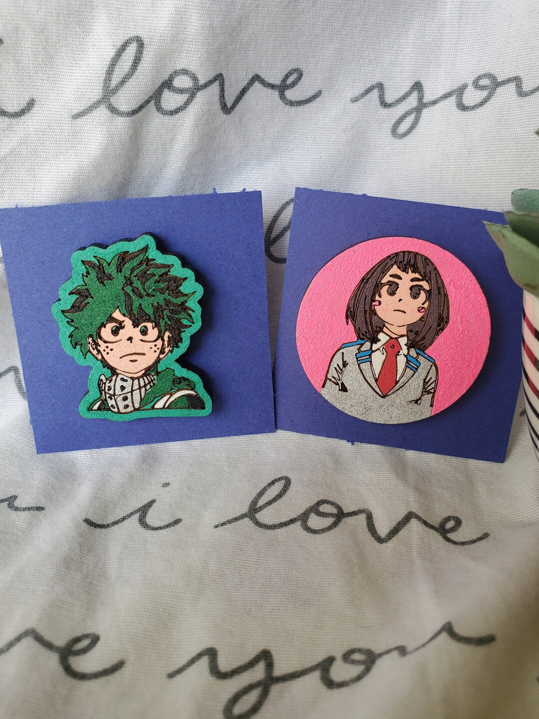 Wooden MHA Pins - Etsy