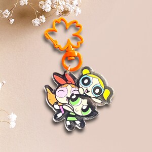 Power Puff Girls Acrylic Keychains - Etsy