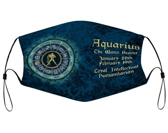 Zodiac Face Mask - Etsy