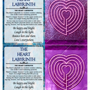 The Heart Finger Labyrinth Digital Download Packet - Etsy