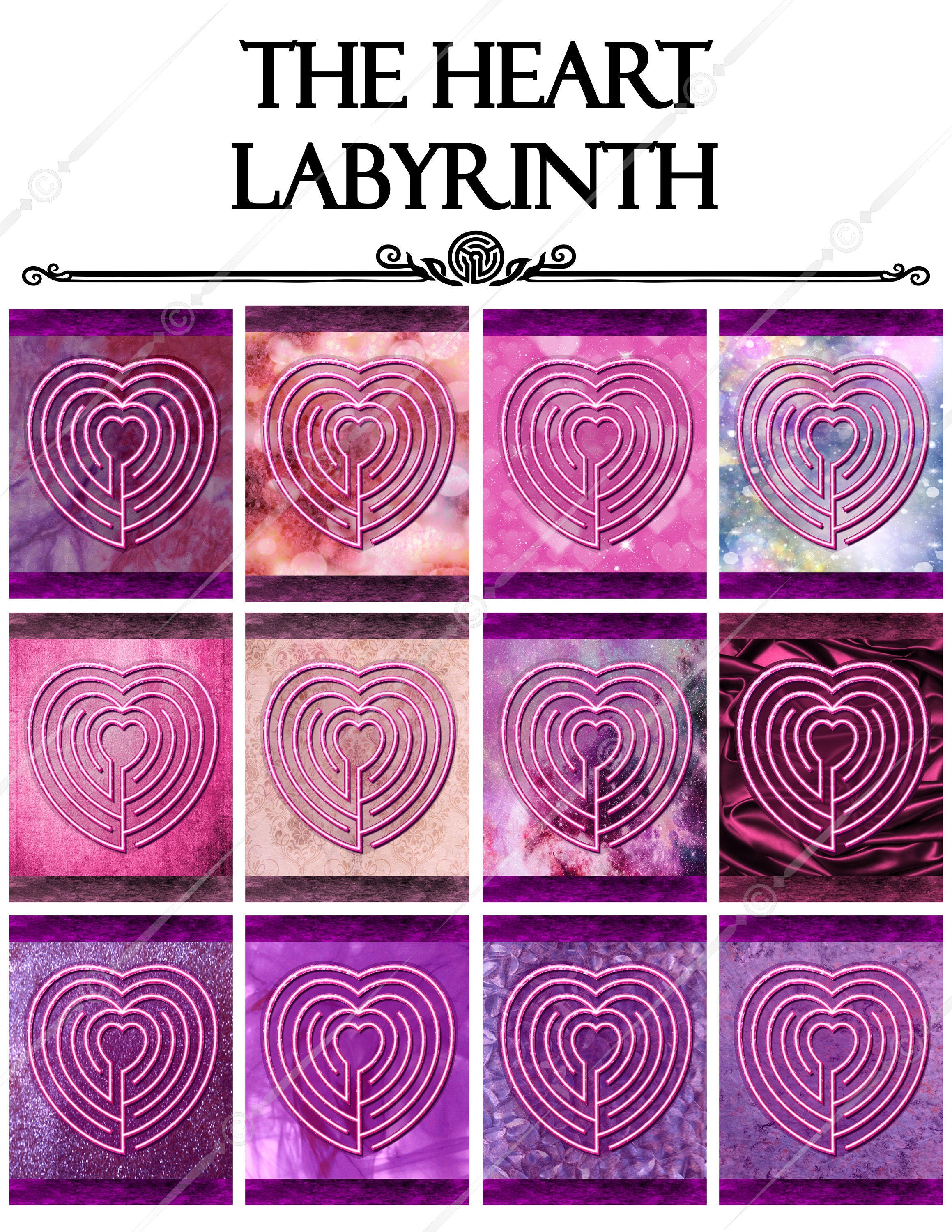 The Heart Finger Labyrinth Digital Download Packet - Etsy