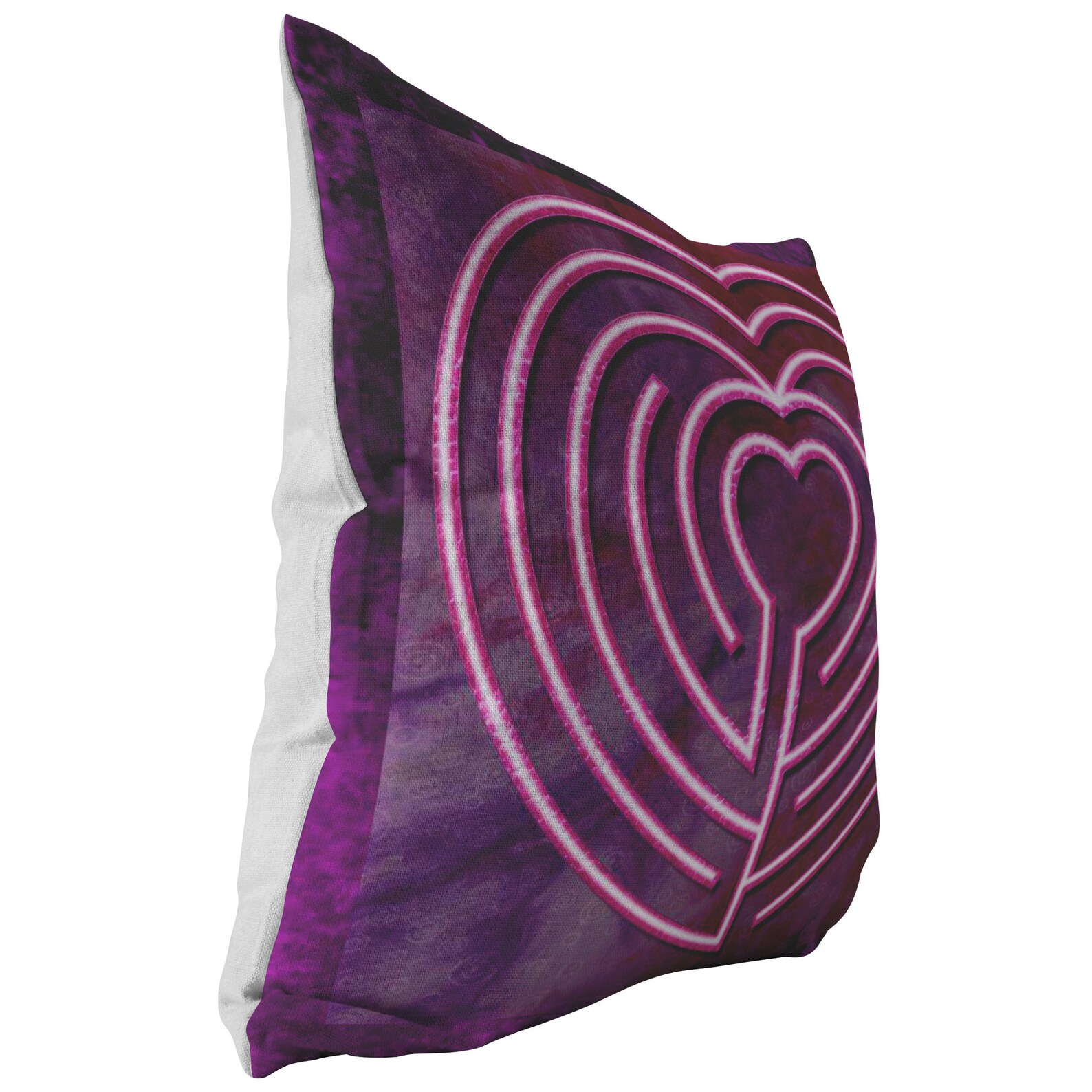 LABYRINTHS Heart Finger Labyrinth Throw Pillow - Etsy