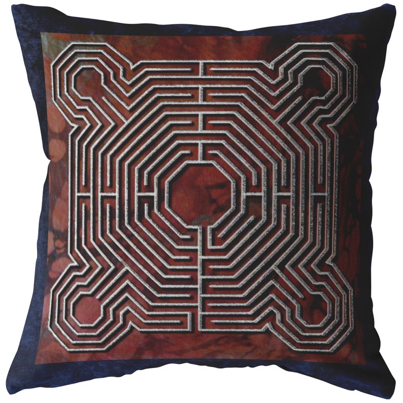 LABYRINTHS Reims Cathedral Finger Labyrinth Throw Pillow - Etsy