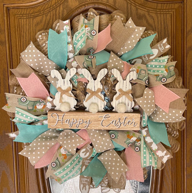 Easter Wreath, Bunny Wreath, Easter Decoratio - Etsy