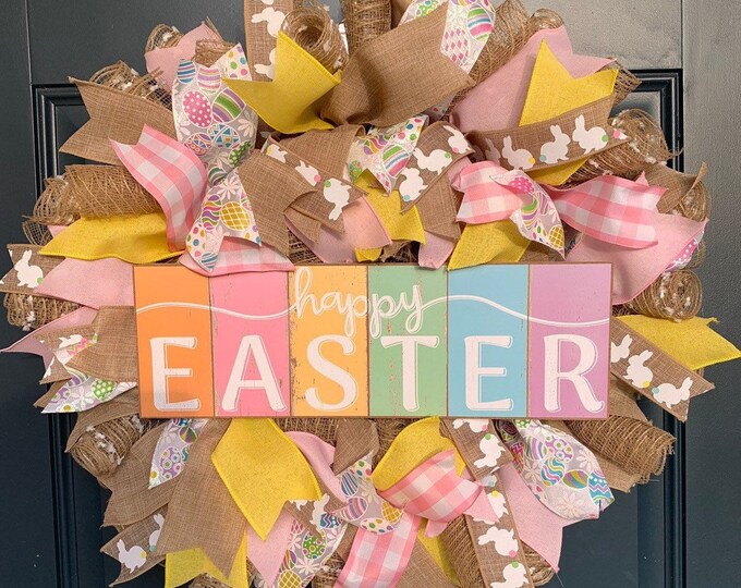 Easter Wreath Spring Wreath Bunny Wreath Easter Decor - Etsy