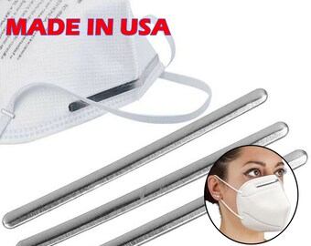 Face Mask With Metal Nose Clip - Etsy