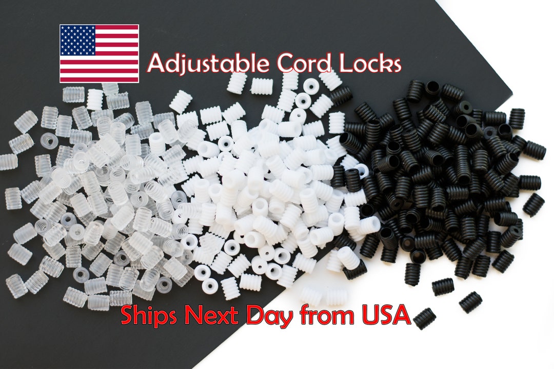 Cord Lock - Adjustable Face Mask Ear Loop Stopper - Anti Slip Soft ...