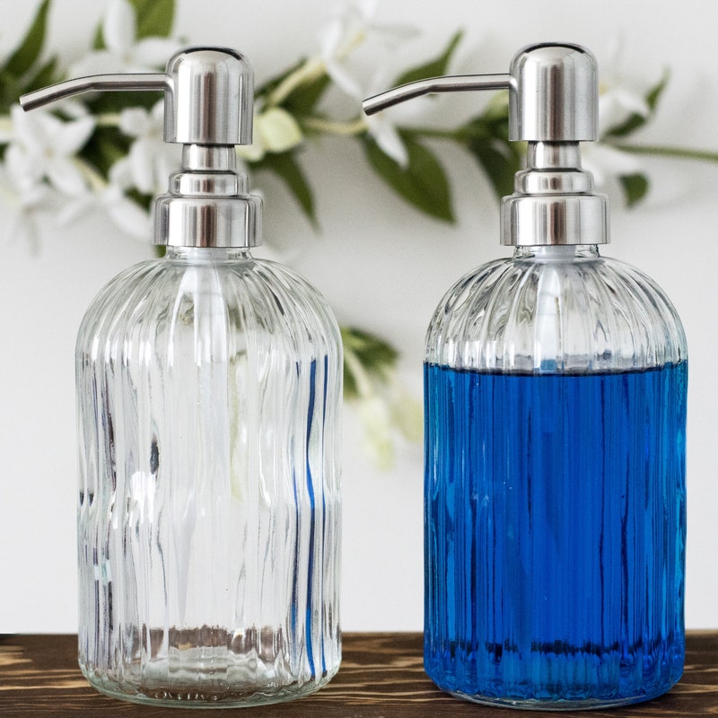 Glass Soap Dispenser - Etsy
