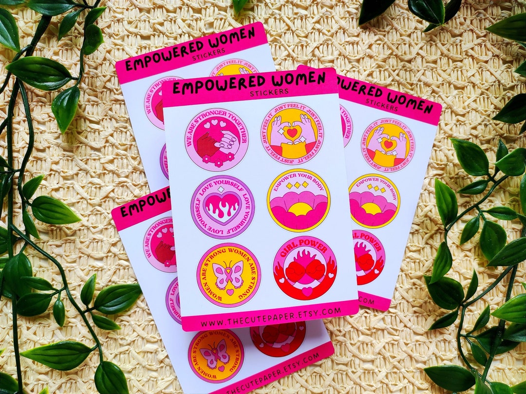 Empowered Women Sticker Sheet | Women Power Stickers for Planner | Girl ...