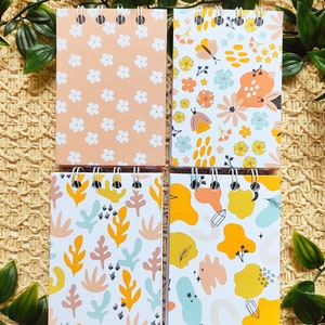 Mini Notebooks | Floral Pocket Notebooks | Small Wirebound Notebooks ...