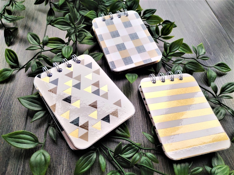 Mini Notebooks Black and White Pocket Notebooks Small | Etsy