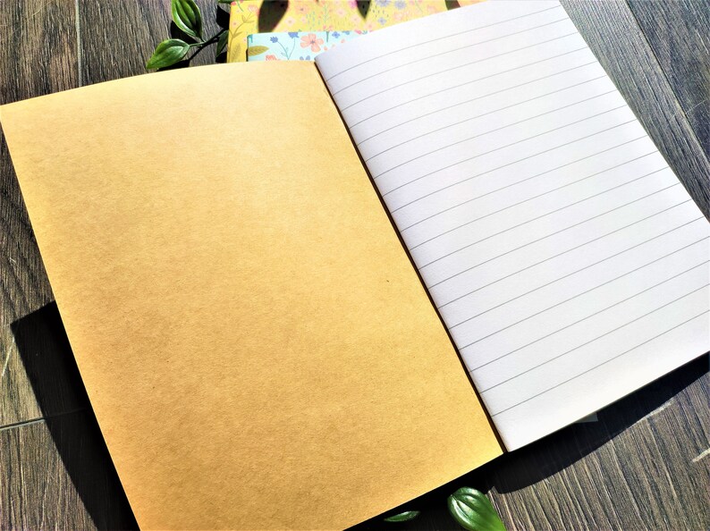 A5 Floral Notebook Staple Bounded Spring Journal Spring - Etsy