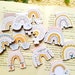 Magnetic Bookmarks | Boho Rainbows Magnetic Bookmark | Pastel Rainbow ...