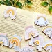 Magnetic Bookmarks | Boho Rainbows Magnetic Bookmark | Pastel Rainbow ...