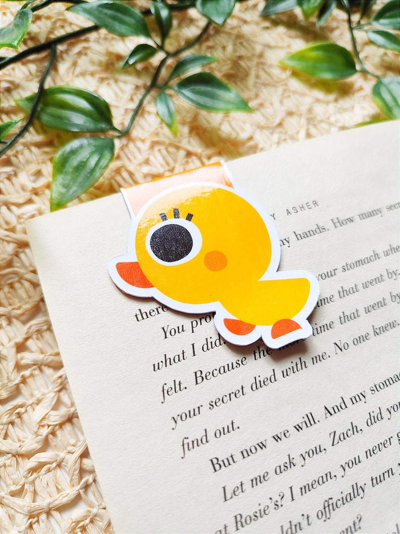 Magnetic Bookmark | Duck Magnetic Bookmarks | Yellow Duck Bookmark With ...