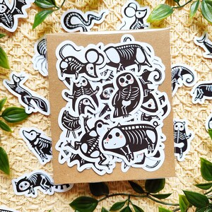 Spooky Animals Sticker Pack ~halloween Glossy Stickers ~ Halloween Deco ...