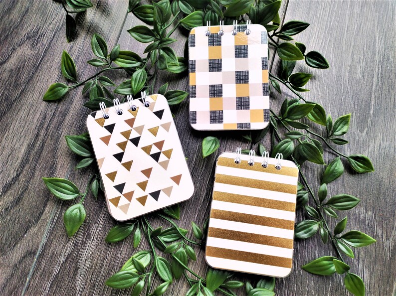 Mini Notebooks Black and White Pocket Notebooks Small - Etsy