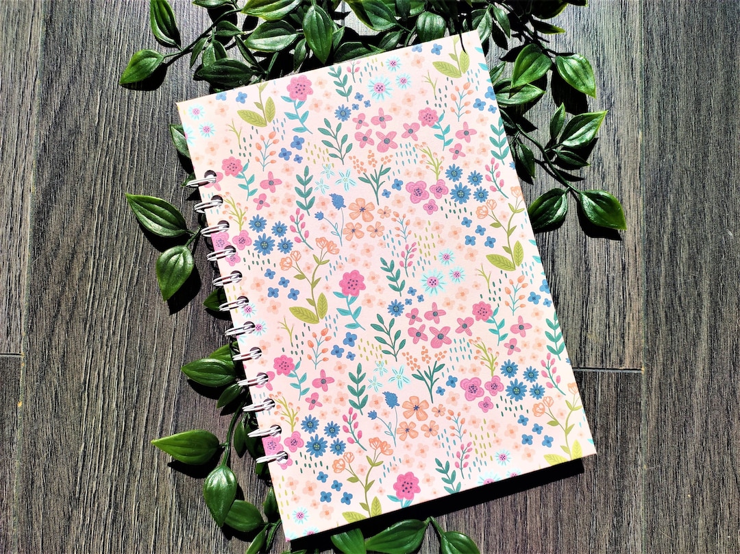 Floral A5 Spiral Bounded Notebook Ringbound Journal - Etsy