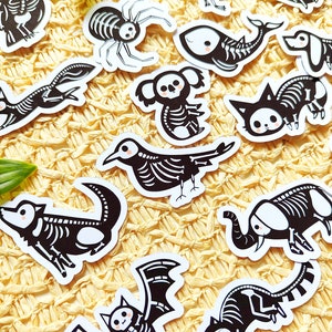 Spooky Animals Sticker Pack ~halloween Glossy Stickers ~ Halloween Deco ...
