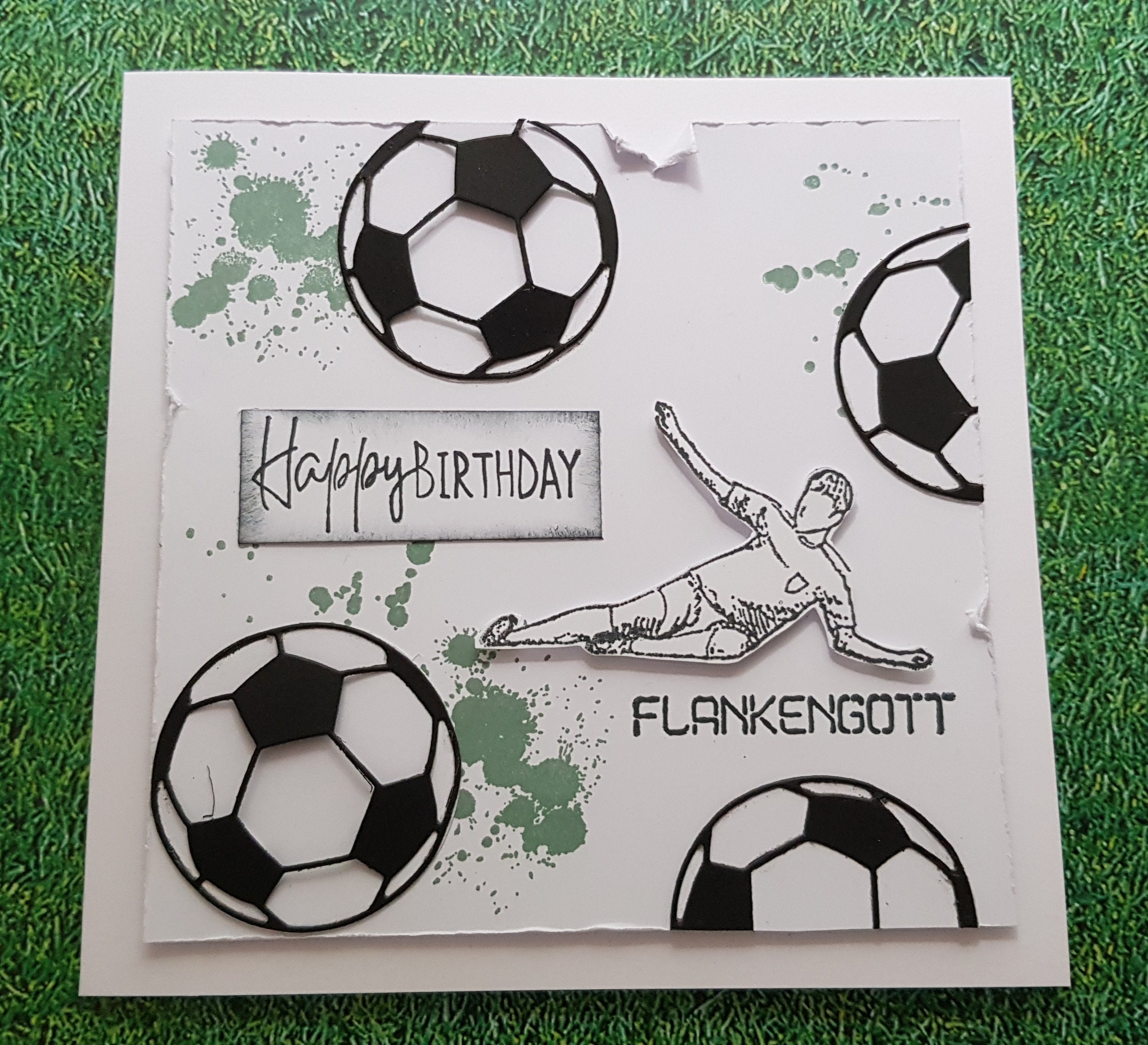 Geburtstagskarte Glückwunschkarte zum Geburtstag Fußball Fußballfan Fußballkarte - Etsy.de