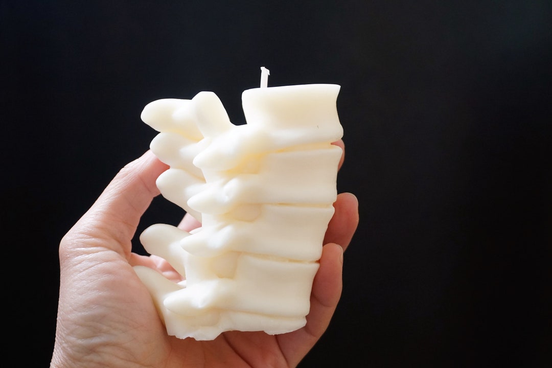 Spine Candle, Spine Gothic Candle, Human Spine Candle, Spine Unscented ...