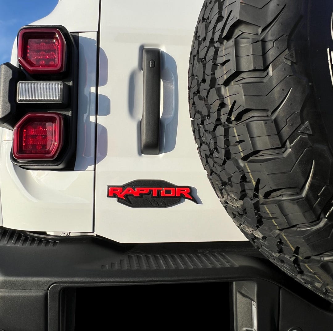 Raptor Emblem Inserts - Fits 2022-2026 Bronco Raptor - Kits Vary - Etsy