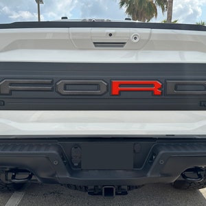 Tufskinz | Tailgate Letter Overlays - Fits 2021-2023 F-150 Raptor - 4 ...